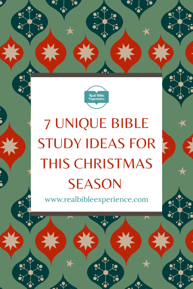 7 Unique Bible Study Ideas for This Christmas Season - Bible Wonderlife